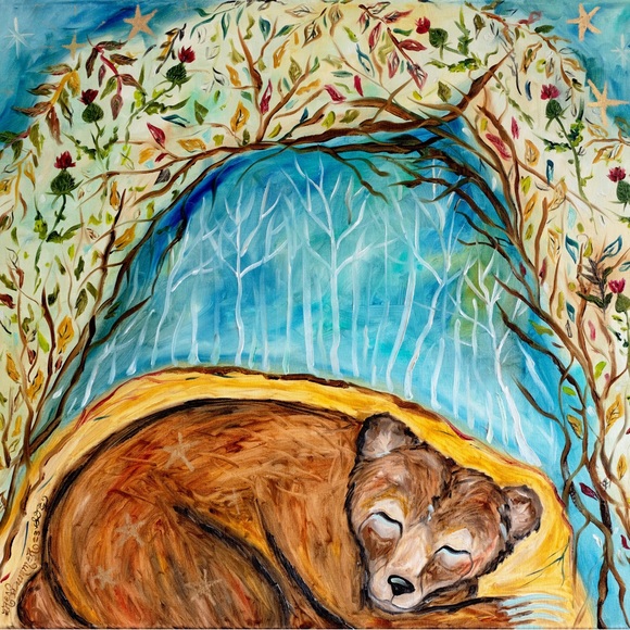 Oil Painting by Aren Dummer | Art | Sleeping Bear Dream Lair Art Print ...